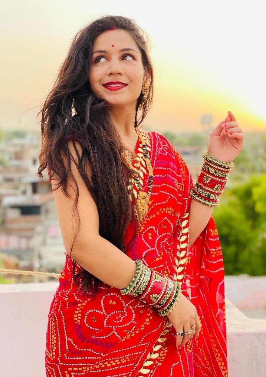 Rajasthani Chunri Pila Saree – Priyaz Gallery